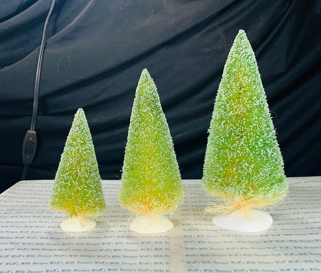 Snowbabies Set of 3 Sparkle Trees 56.69358 - Etsy