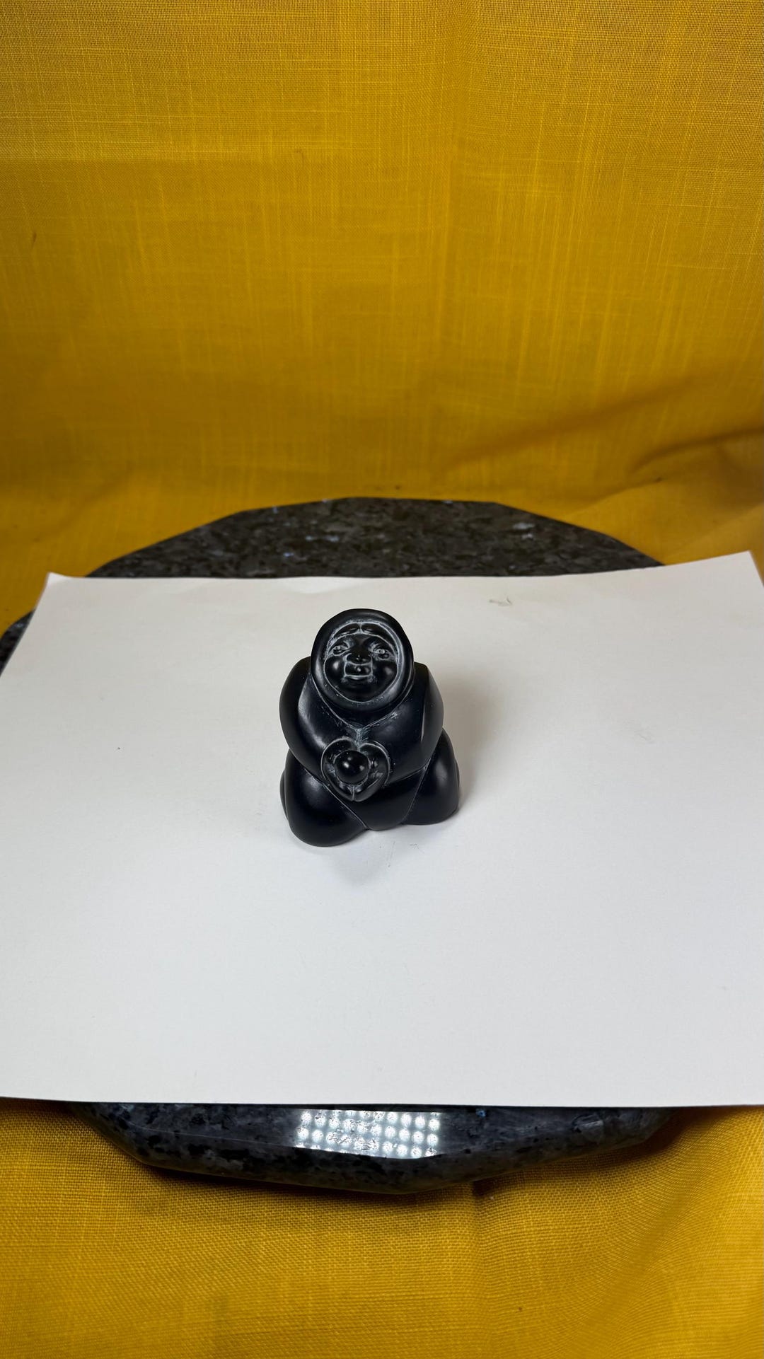 Boma Sculpture or Figurine of an Inuit Lady Holding a Ball Made in ...