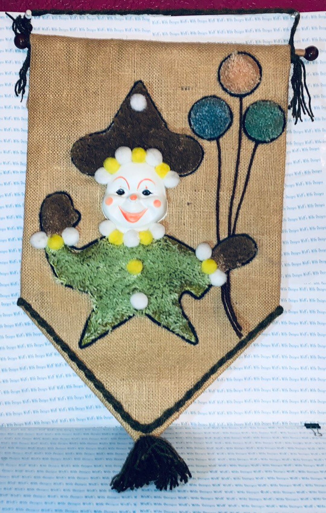Circa 1970s Plastic Clown Face Plastic Doll Face Create Your Own Clown ...