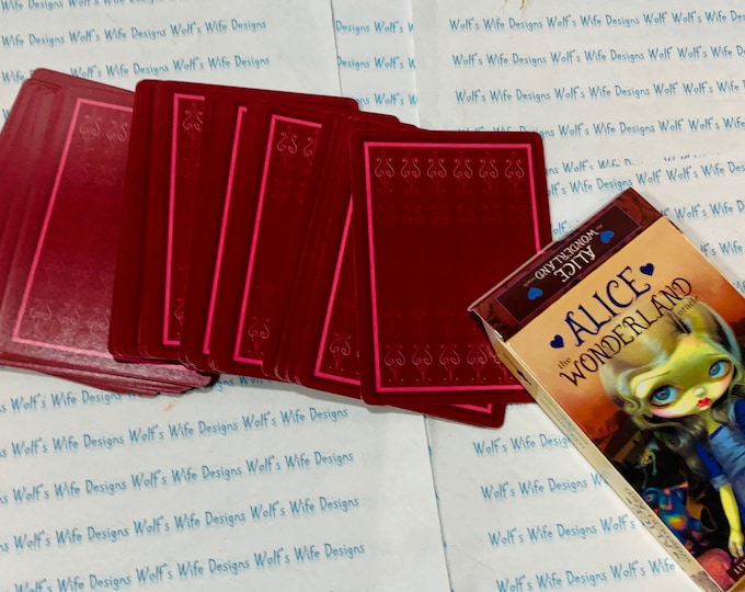Alice im Wunderland Tarot in Blech Orakel Karten Karten Wahrsage kit ...
