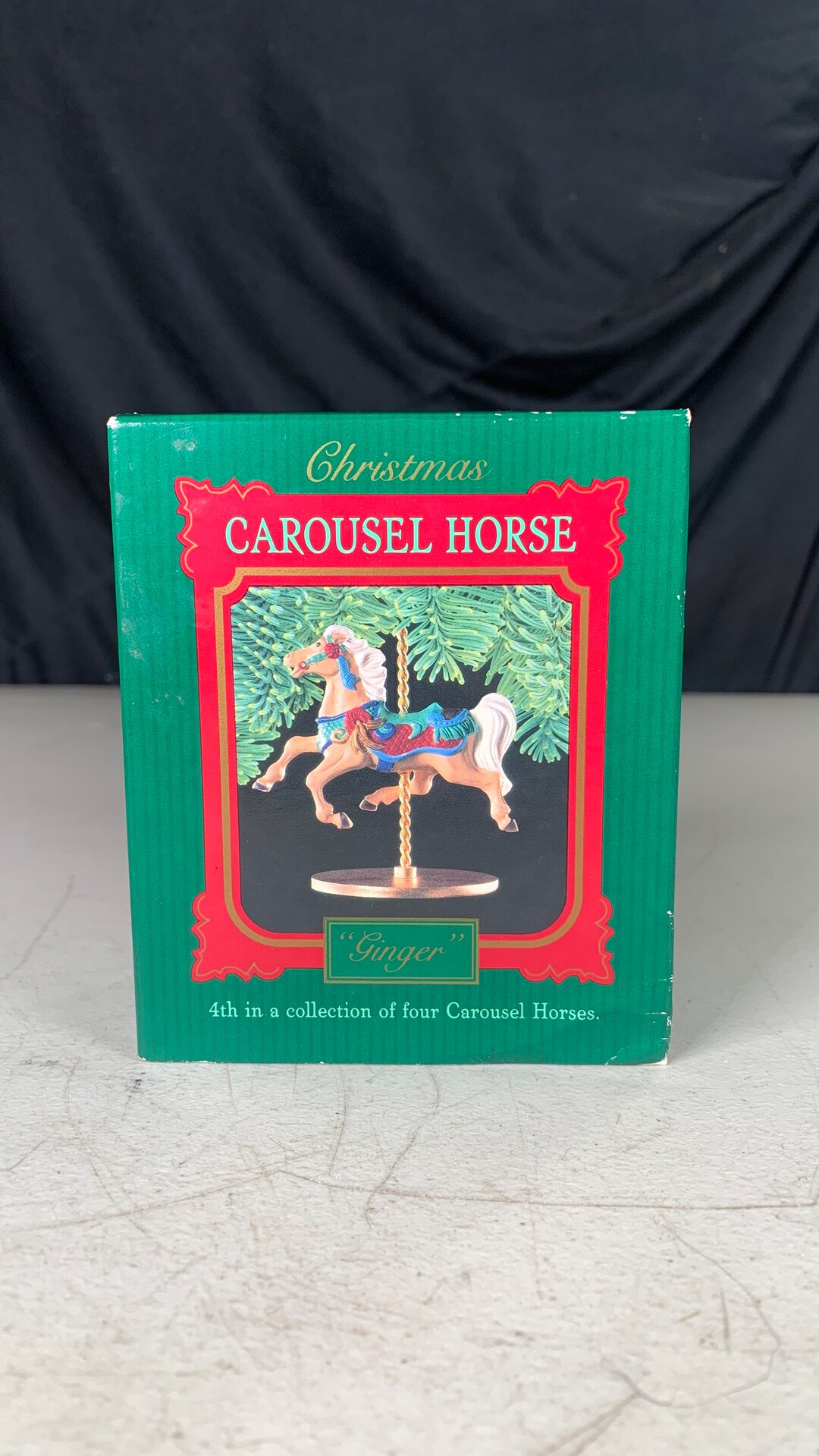Ginger 4th of 4 1989 Hallmark Keepsake Ornament Carousel Horses Ginger ...