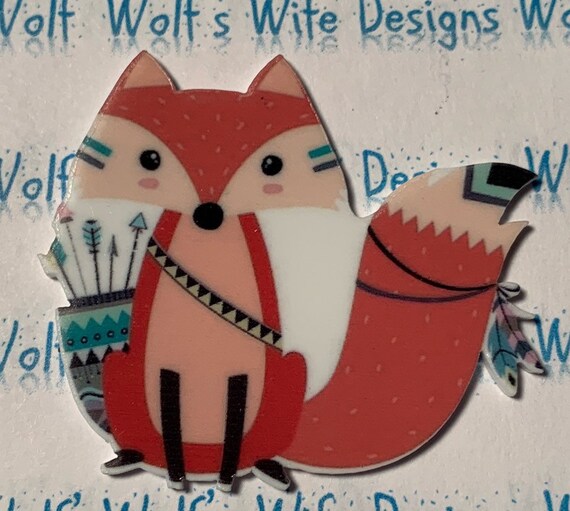 Woodland Fox With Arrows Resin Boho Fox Resin Fox Resin | Etsy