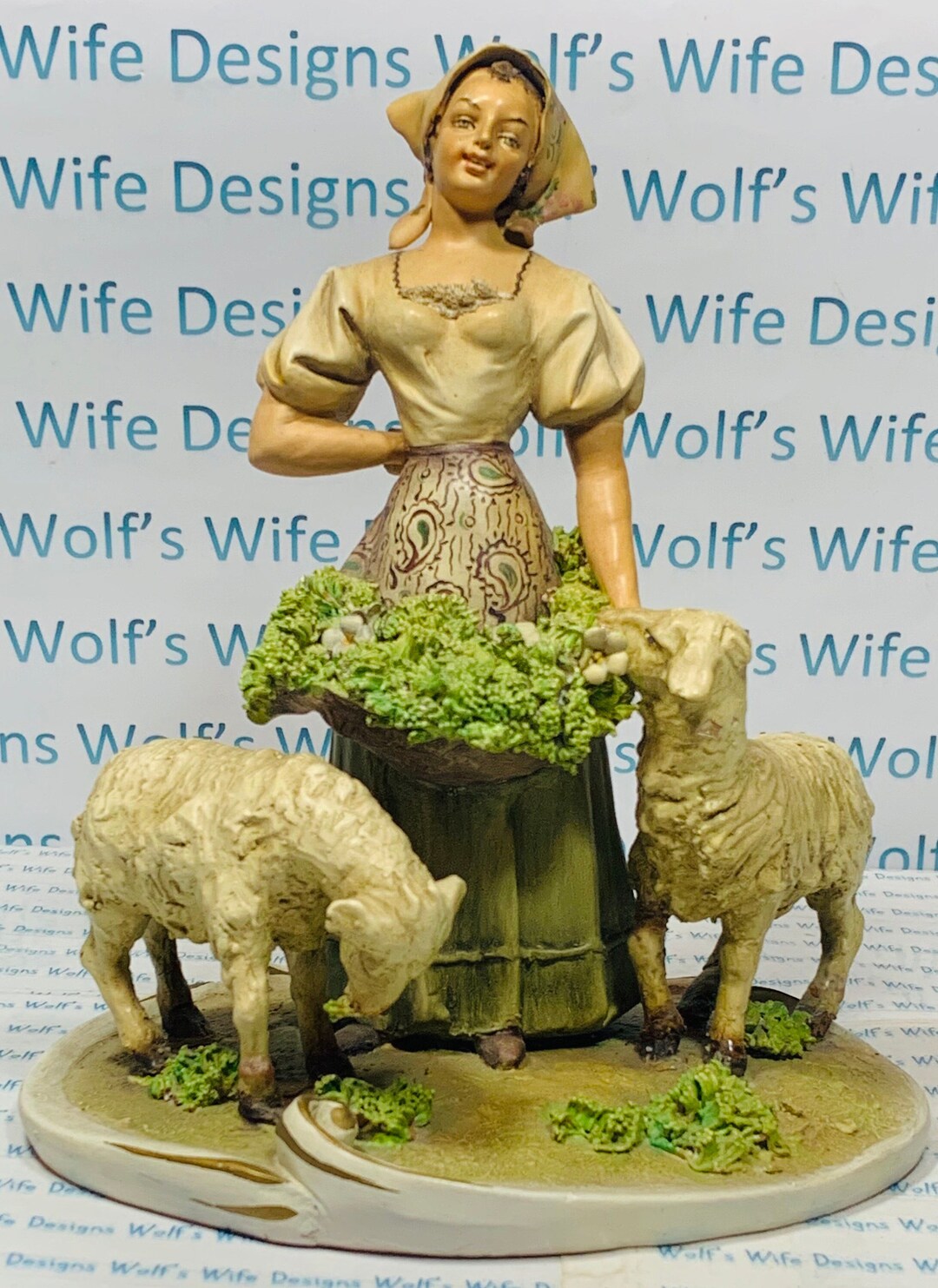 Woman With Sheep Broken Pinky Finger and I Think a Bit of Grass Chipped ...
