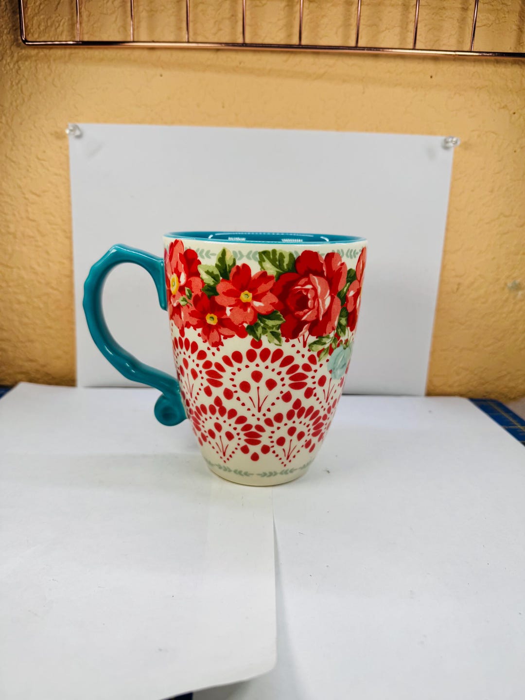 Pioneer Woman 26oz Jumbo Latte Mug Vintage Floral or Betsy Mug Some ...