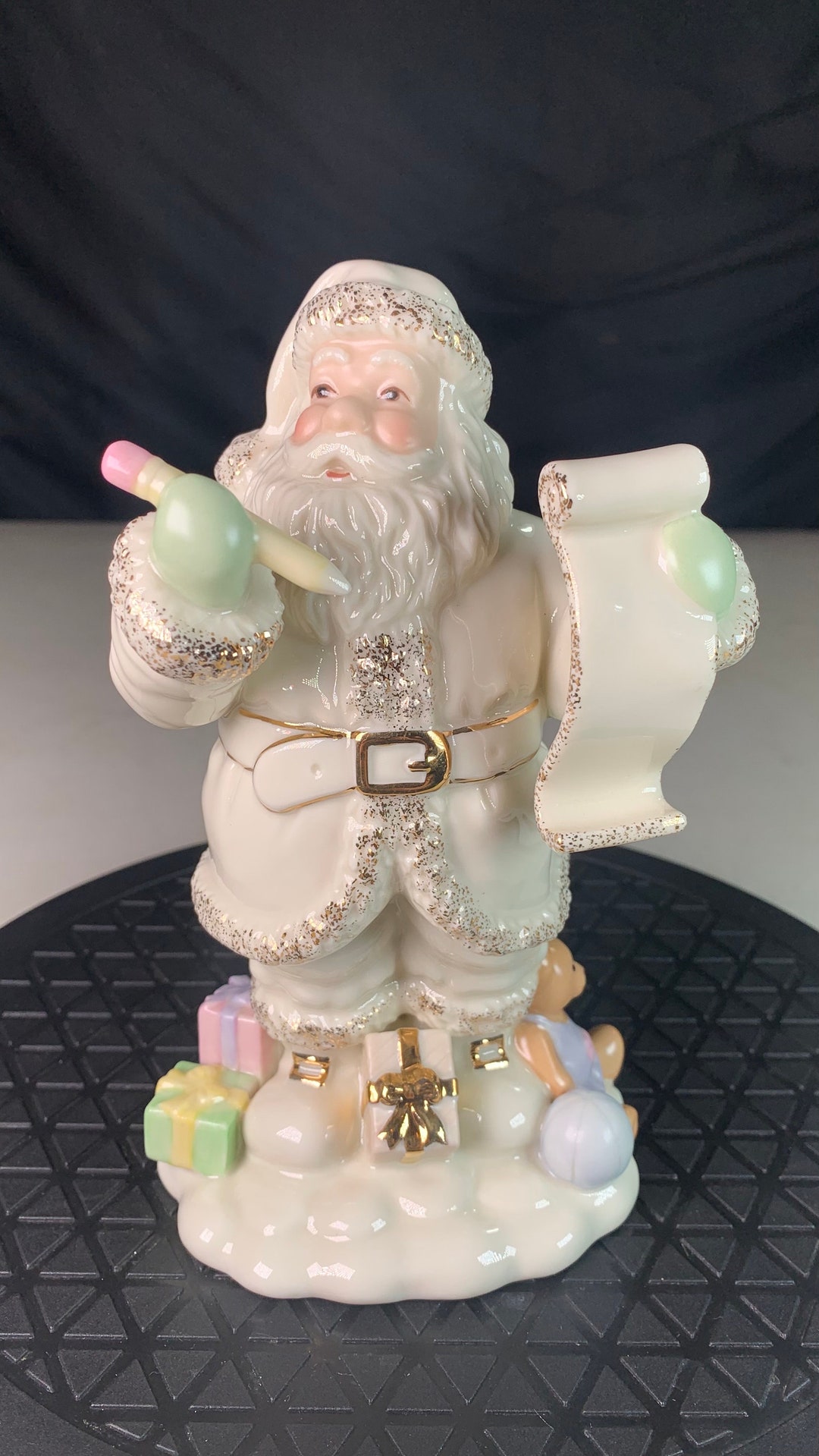 Lenox Santa Clause Beautiful White Porcelain Santa With 24k Gold ...
