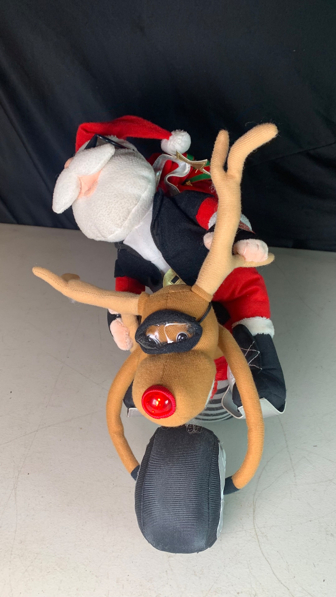 FOR DAN Santa and Rudolph the Red Nosed Reindeer Motorcycle Sings and ...