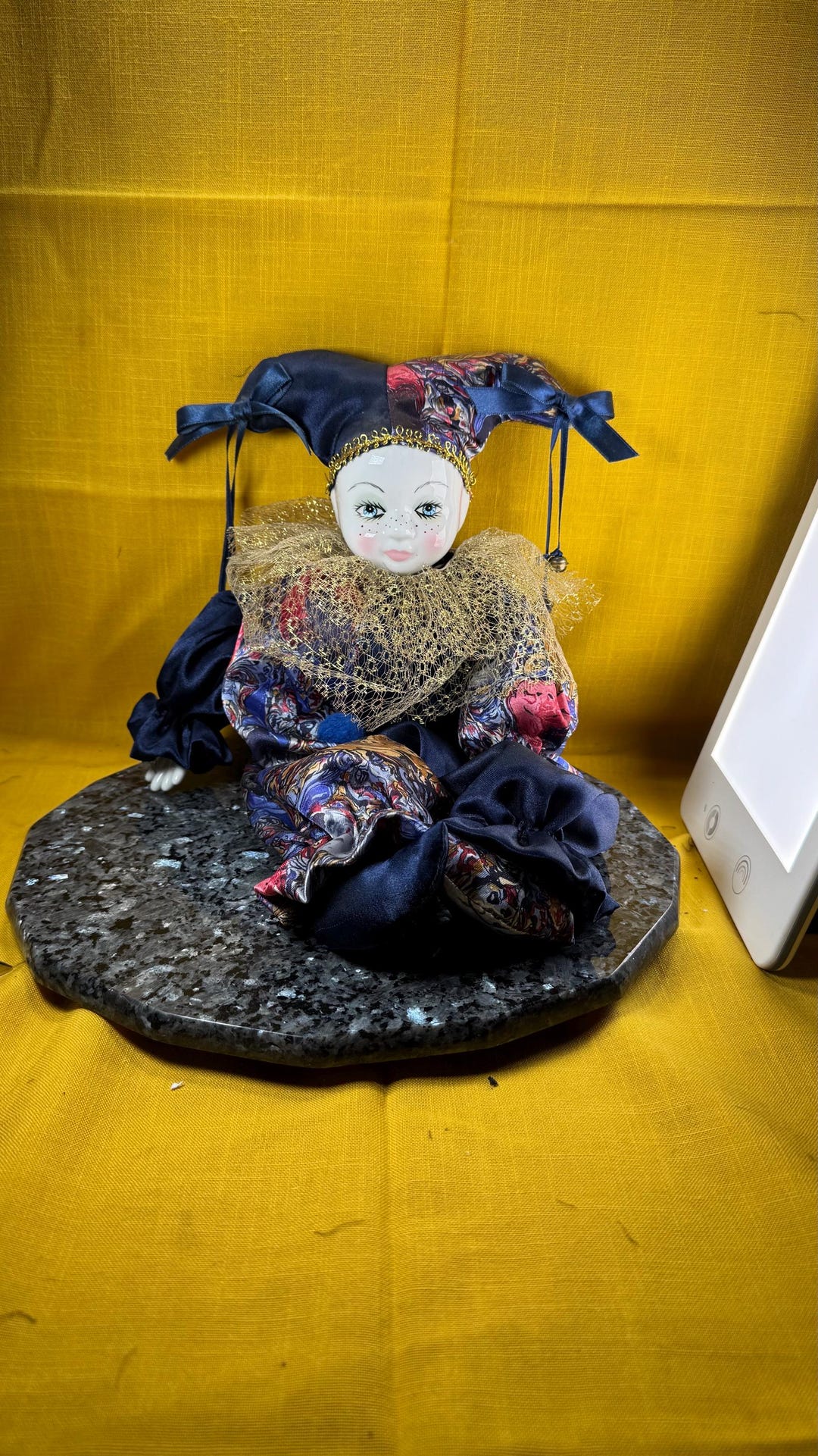 Porcelain Faced and Hands Weighted Clown so She Can Sit on Ledge and ...