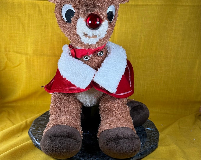 Build a Bear Rudolph, the Red Nose, Reindeer Light up and Talking ...