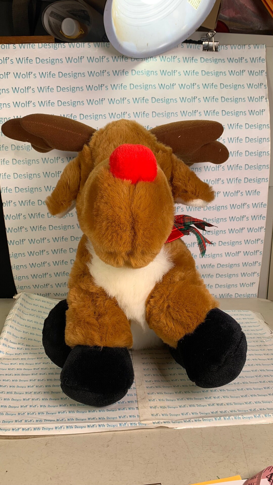 Thick Big Rudolph the Red Nose Reindeer Stuffed Animal - Etsy