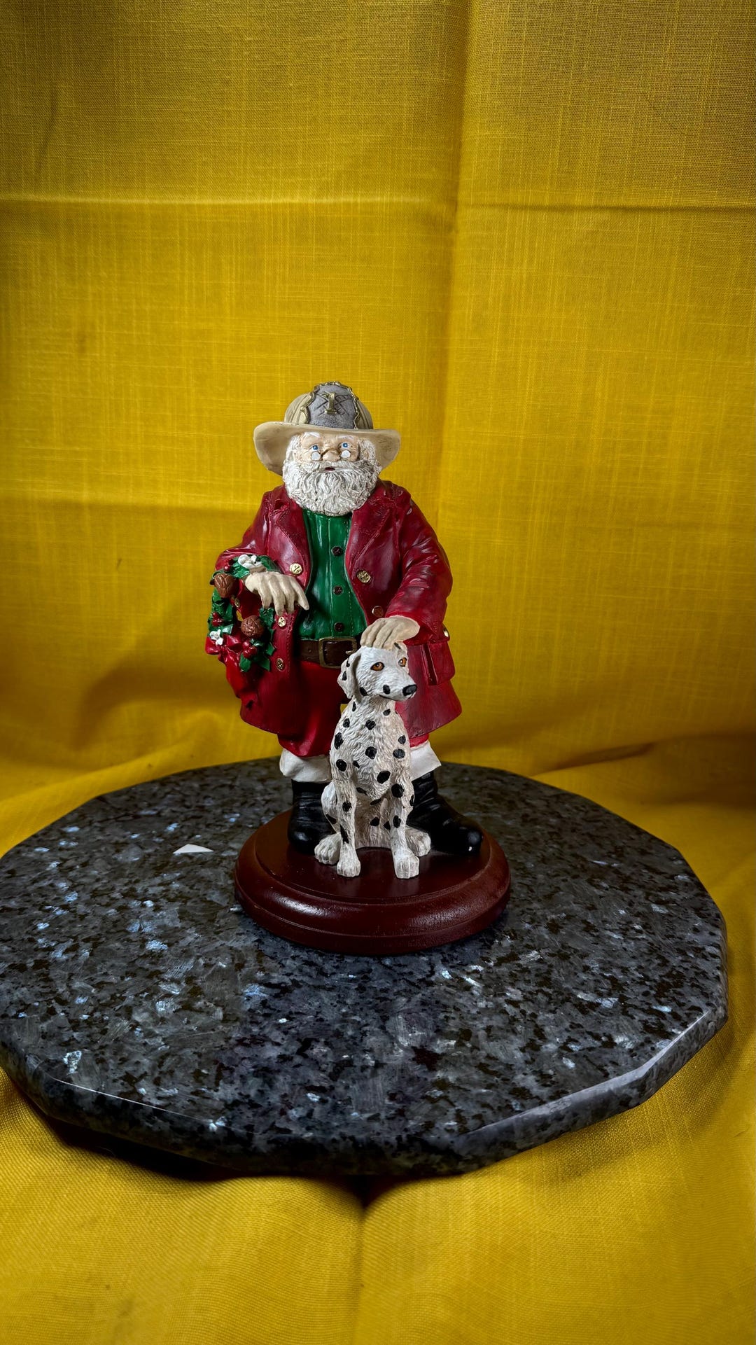 Russ the Santa Collection Russ Berrie Company Firefighter Santa With ...