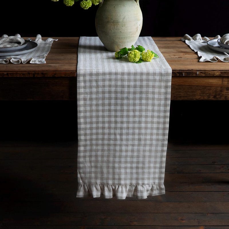 Ruffled Table Runner - Etsy