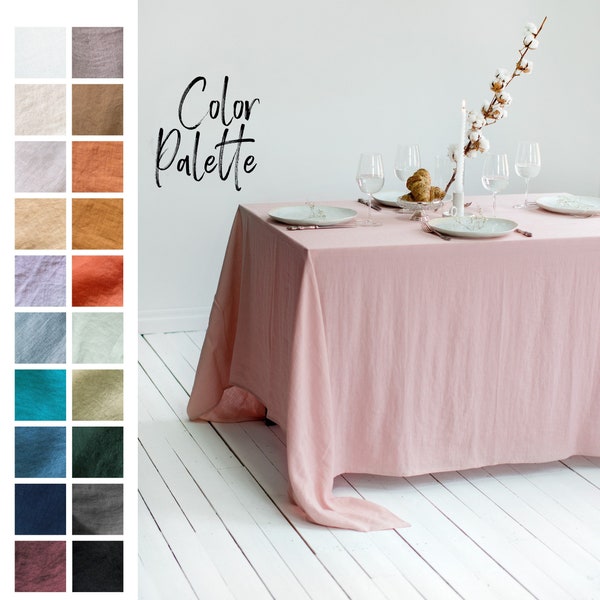 Pink Tablecloth - Etsy