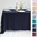 Linen Tablecloth in Midnight Blue. Navy Tablecloth for Round and ...