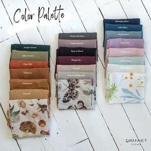 Linen Napkins in Many Colors and Sizes, Set of 4, 6, 50... Washed ...