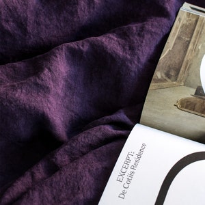 Linen Duvet Cover in Plum. King, Queen, Twin, Full, Double, Single ...