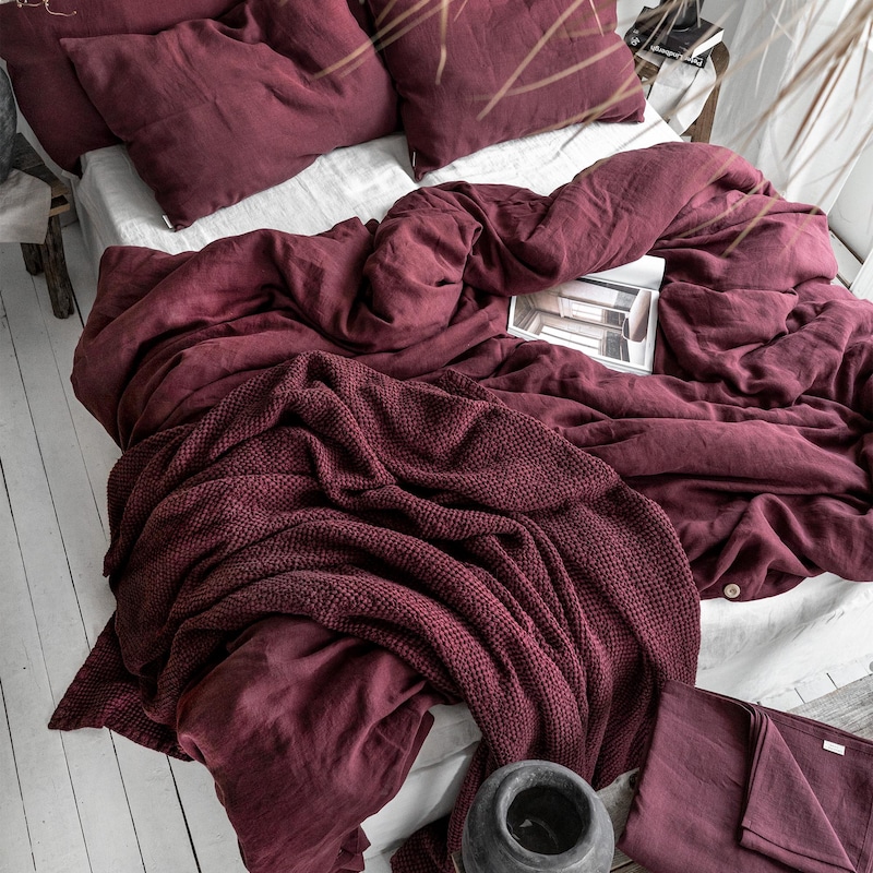 Red Duvet Cover - Etsy
