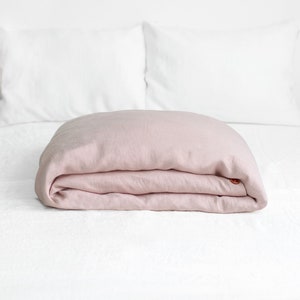 Linen Duvet Cover in Dusty Rose. King Queen Twin Full | Etsy