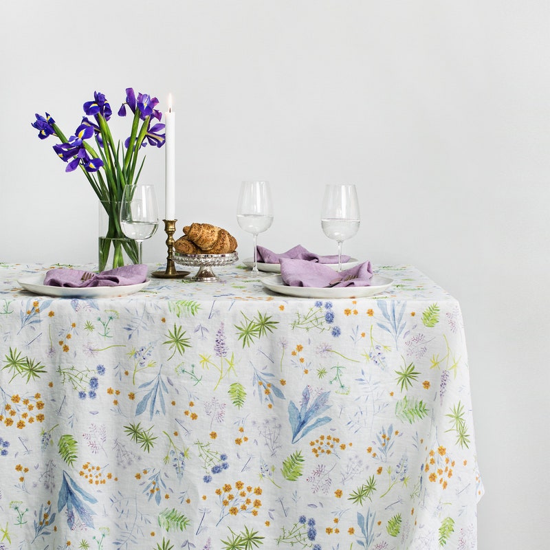 Flower Table Cloth - Etsy
