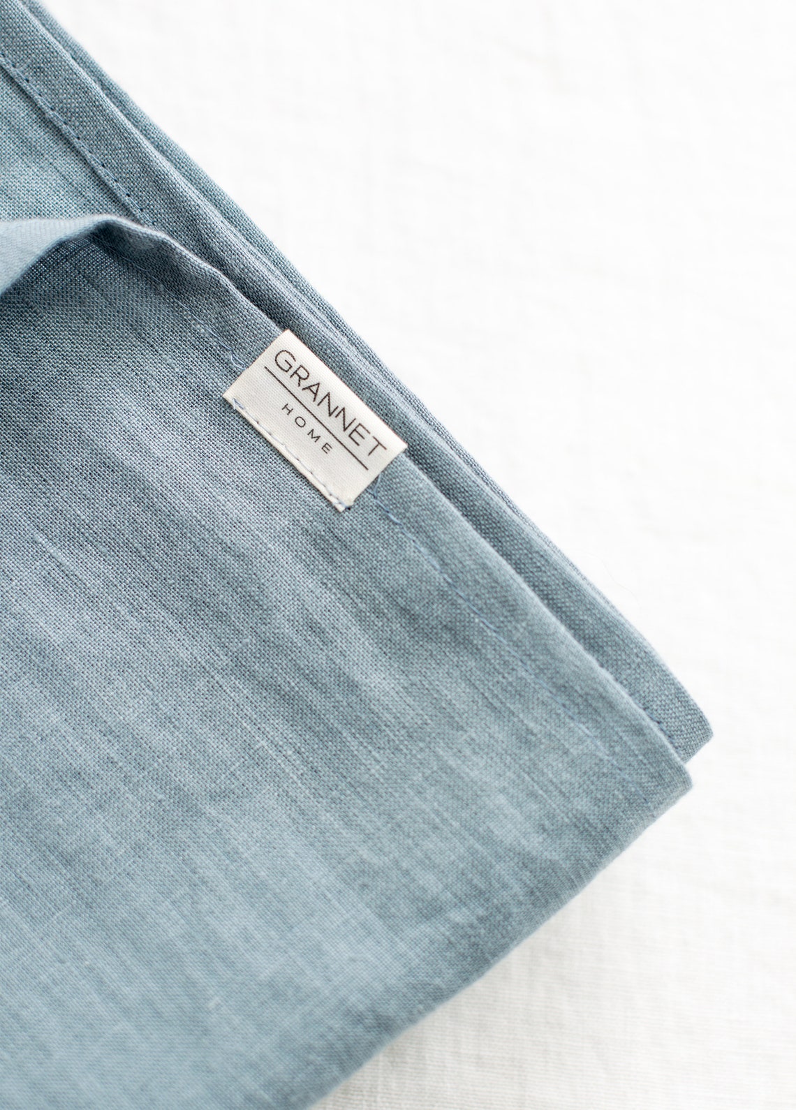 DUSTY BLUE LINEN Flat Sheet. Premium Soft Natural Linen Flat | Etsy