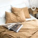 Linen Bedding Set in Walnut. Duvet Cover and 2 Pillowcases Set. King ...