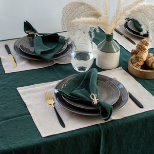 Linen Napkins in Many Colors and Sizes, Set of 4, 6, 50... Washed ...