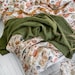 MUSHROOM LINEN FITTED Sheet. Linen Fitted Sheet in Vintage Mushrooms ...