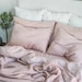 DUSTY ROSE WAFFLE Coverlet. Softened Linen Waffle Coverlet in Woodrose ...