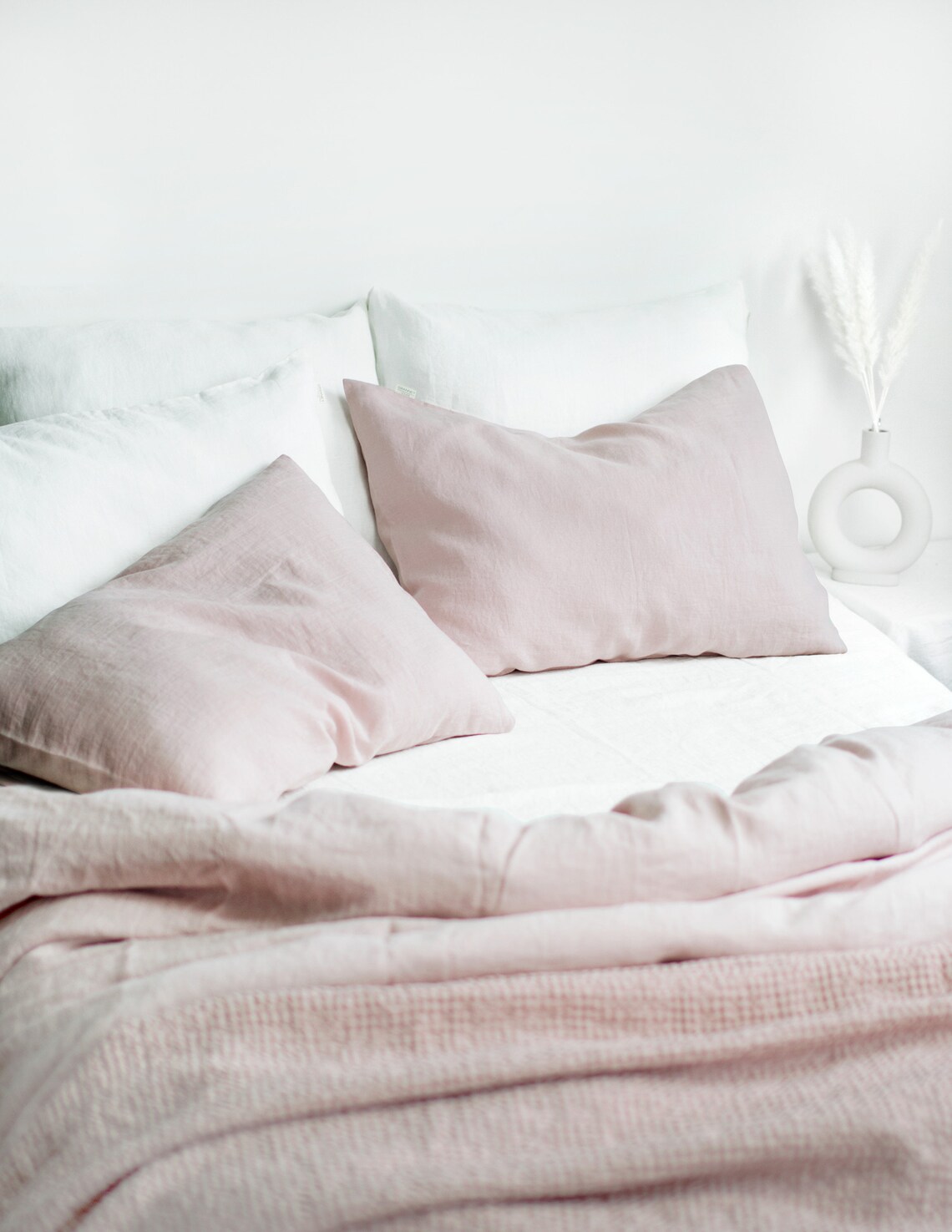 Linen Duvet Cover in Dusty Rose. King Queen Twin Full | Etsy