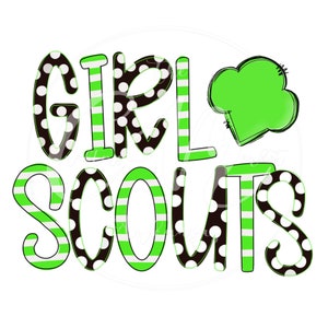 Girl Scouts Hand Lettered Design//digital Download for Sublimation ...