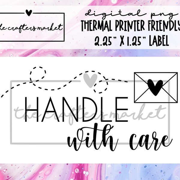 Buy Handle With Care Sticker Online In India - Etsy India