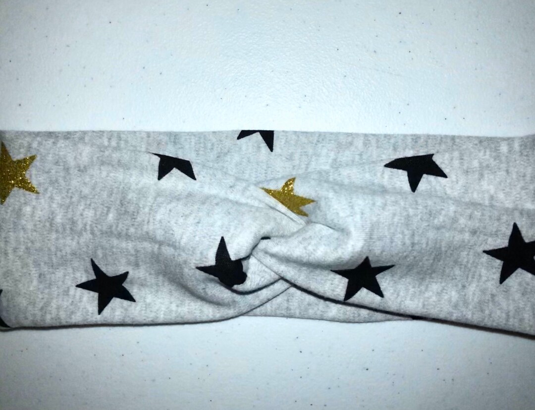 Black and Sparkle Stars Headband - Etsy