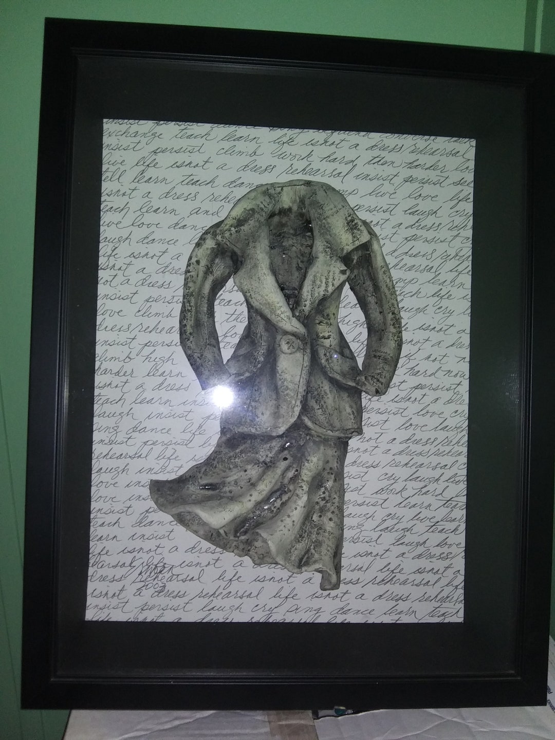 Deco Art 3-D Art Work Plaster Dress 18.5 X 14.5 X 5 - Etsy