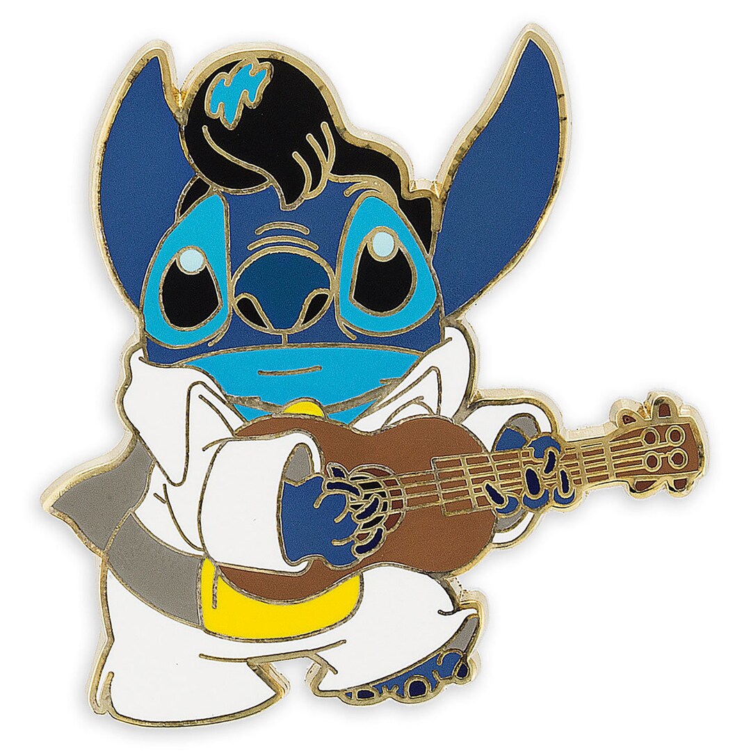 Disney Fantasy Stitch as Elvis With Hair and Guitar - Etsy