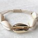 Cowry Shell Bracelet, Gold Sea Shell Bracelet, Natural Shell Bracelet ...