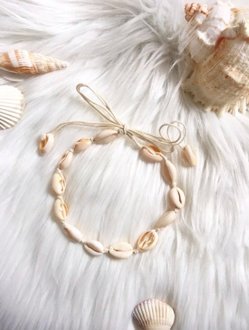 Cowrie Choker Necklace, Sea Shell Choker, Shell Necklace, Cowry Kauri ...
