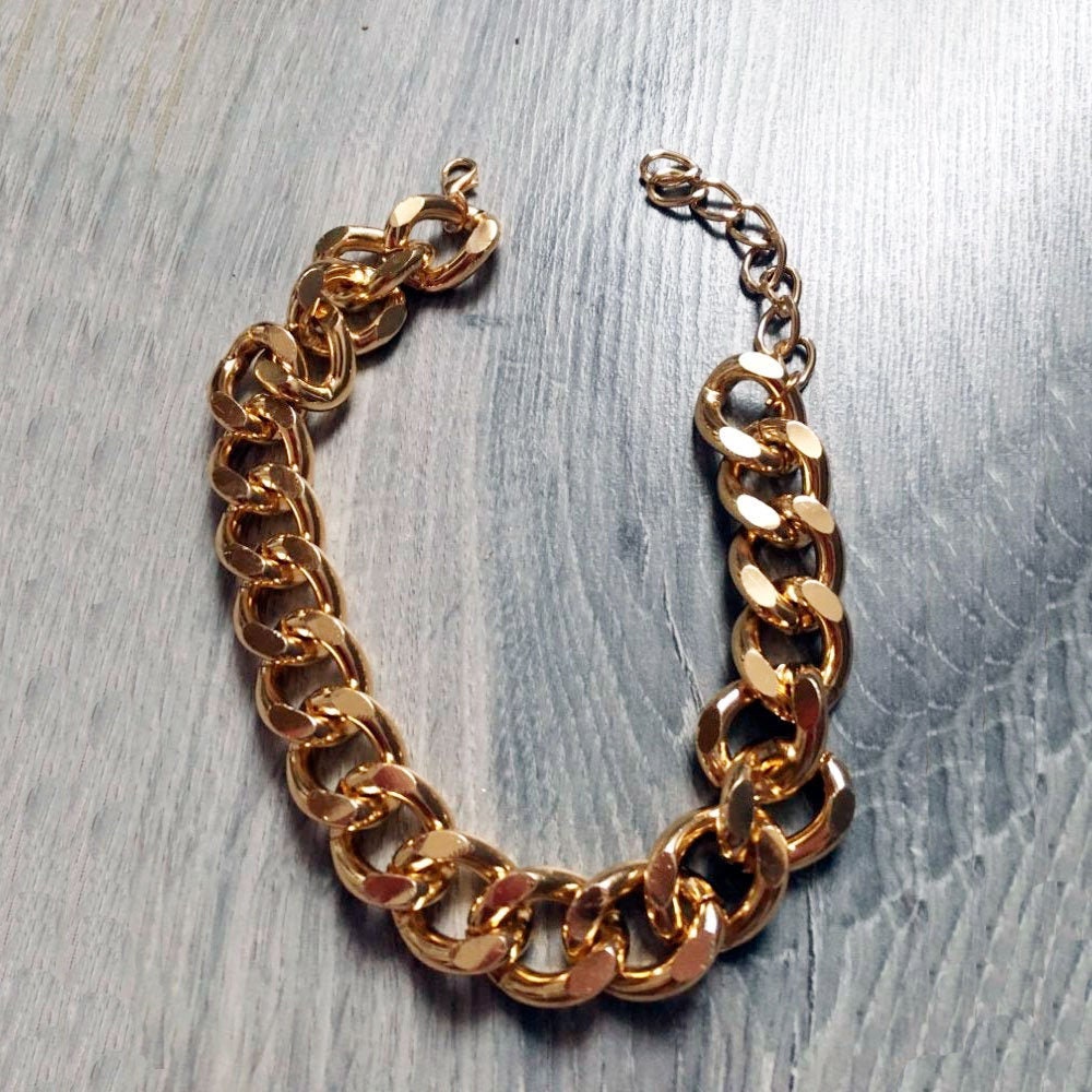 Gold Cuban Link Choker Mens Choker Chain Choker Chain - Etsy