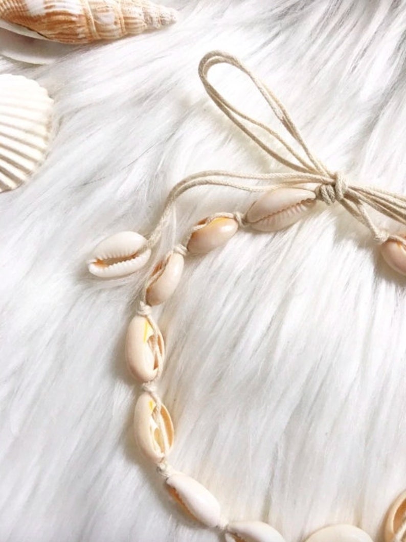 Cowrie Choker Necklace, Sea Shell Choker, Shell Necklace, Cowry Kauri ...