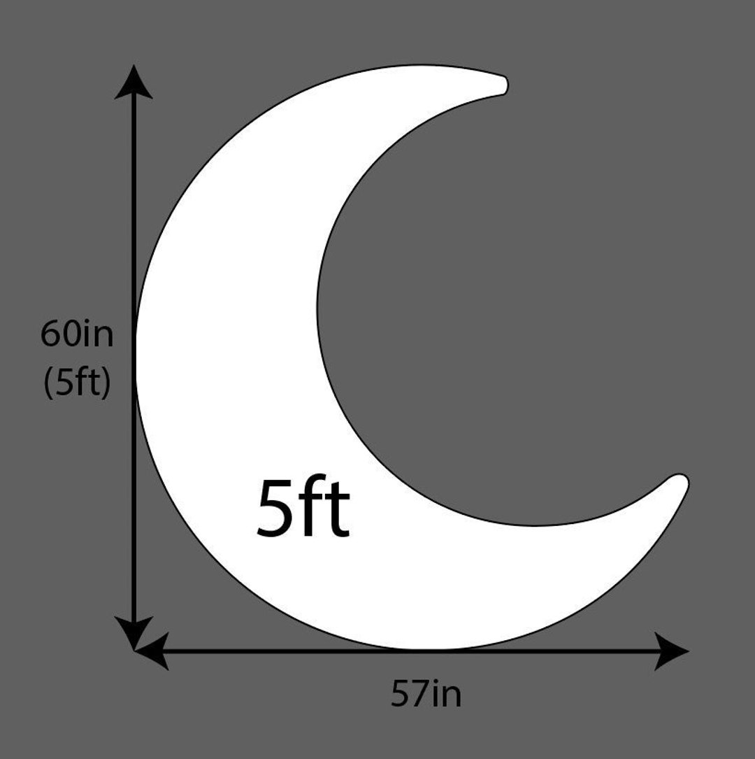 5ft Half Moon Backdrop Digital Template - Etsy