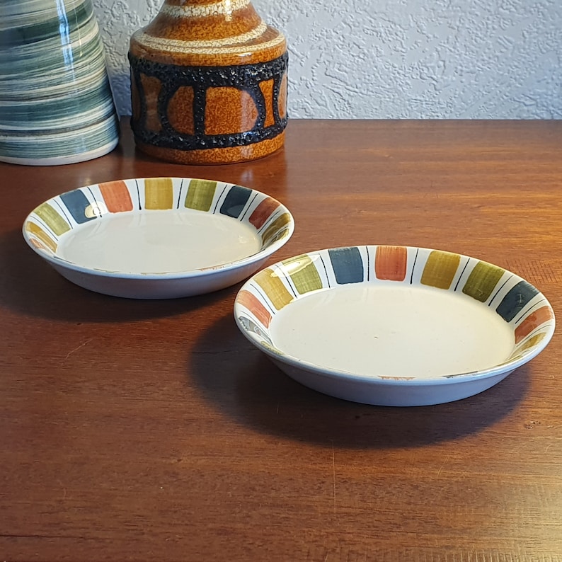 Vintage 1960s Midwinter Mexicana Pair of 4" Small Dishes - VERY RARE ...