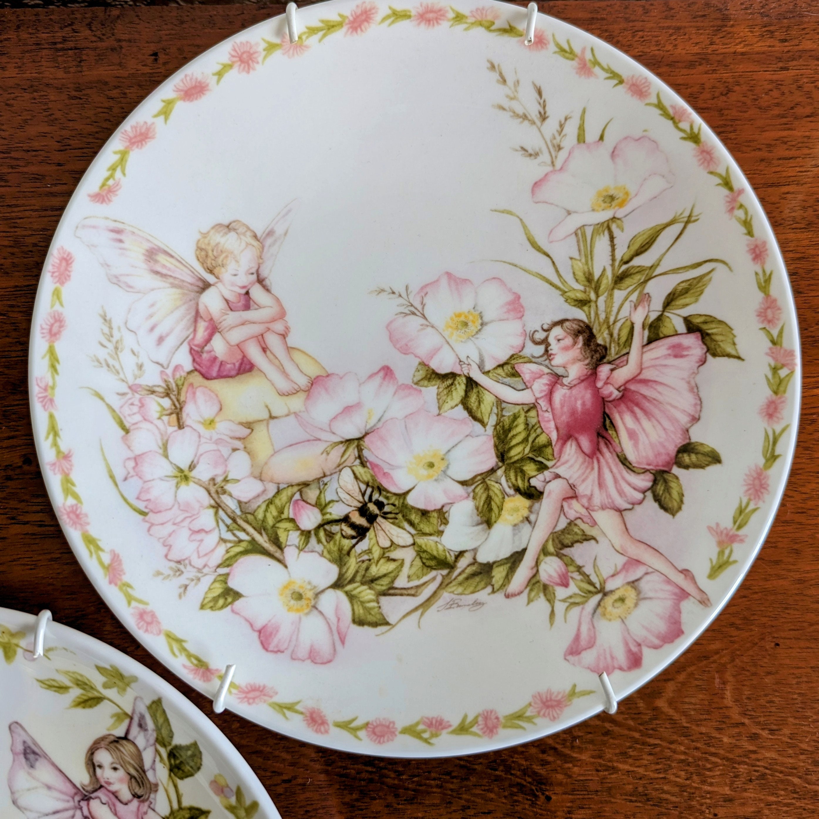 Vintage 1990s/2000s Coalport Garden Fairies Plates X3 - Etsy