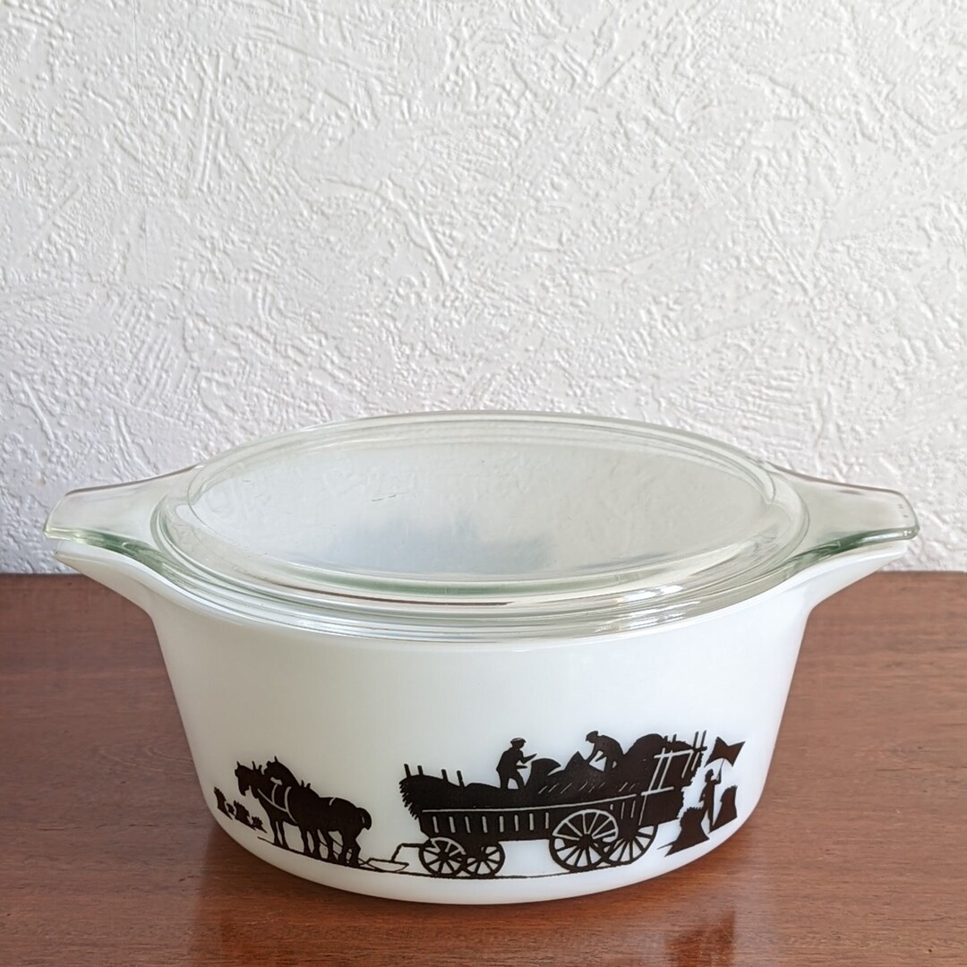 Vintage 1960s JAJ Pyrex Rare Large Haymaker Casserole Dish With Lid ...
