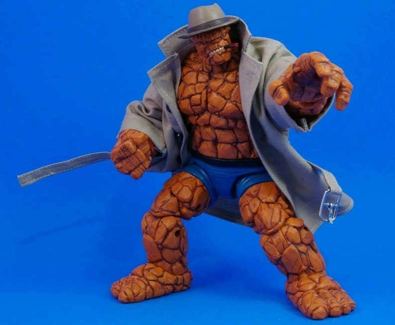 Custom Trench Coat/hat/cigars for Marvel Legend's the Thing of the ...