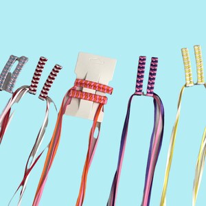 1980s Retro Ribbon Barrettes - Etsy