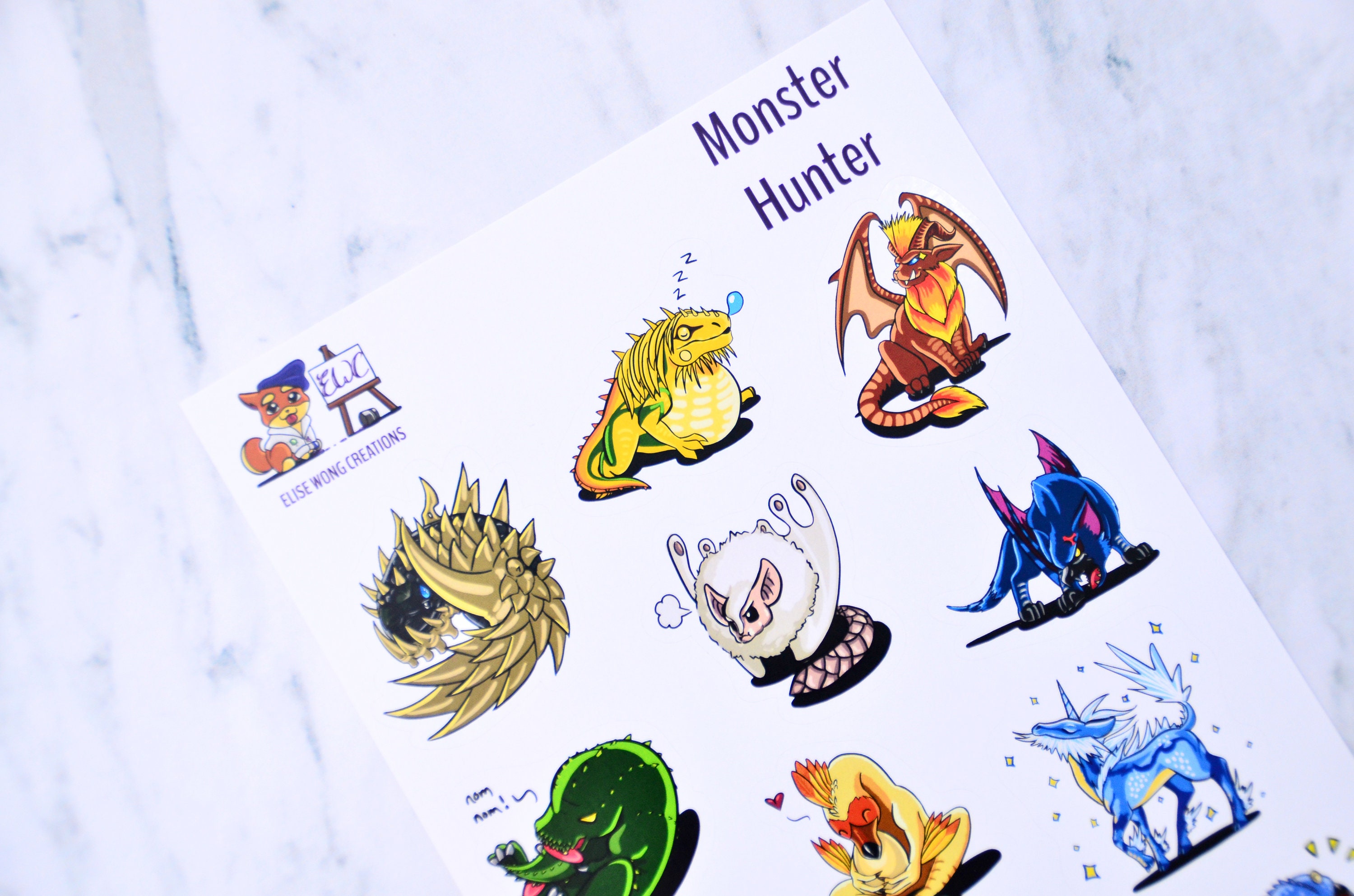 Monster Hunter Sticker Packs - Etsy