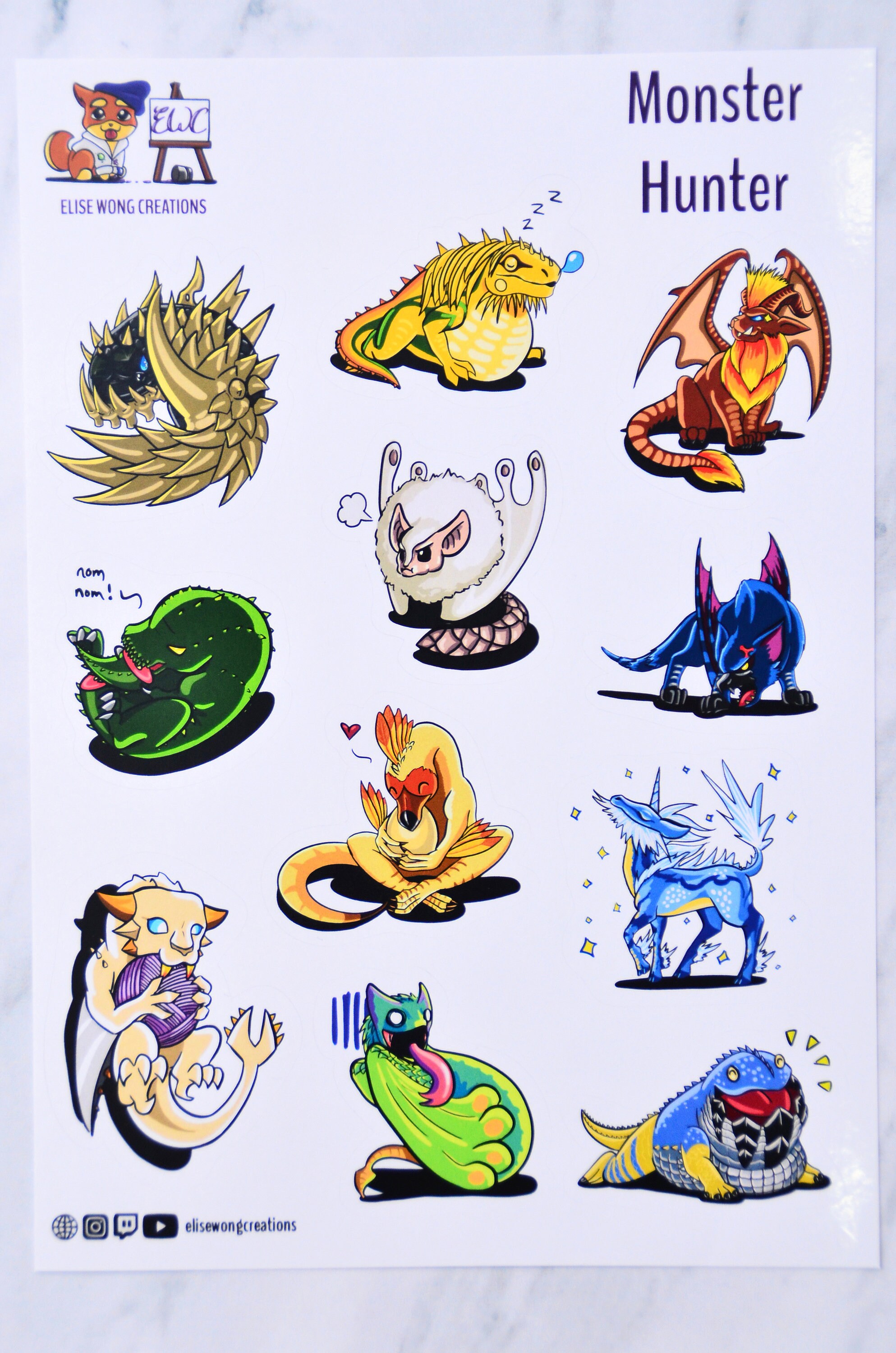 Monster Hunter Sticker Packs - Etsy