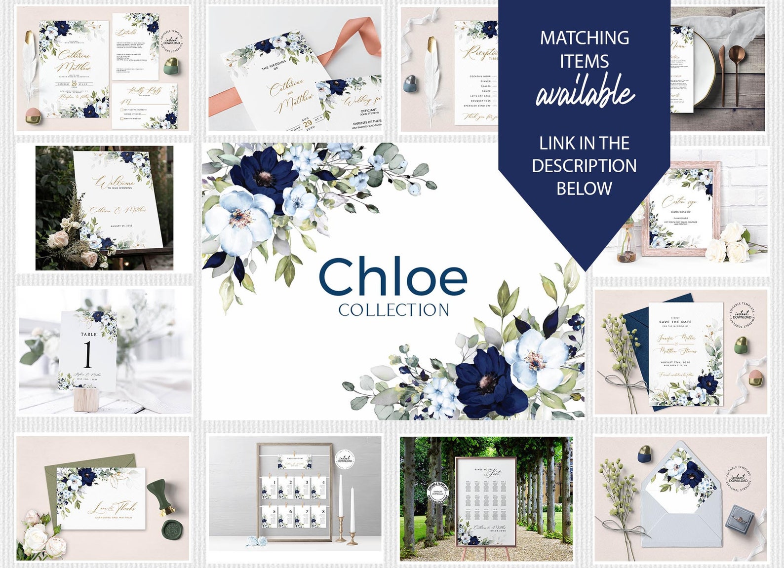 CHLOE - Printable in Loving Memory Sign, INSTANT DOWNLOAD, 8x10 ...