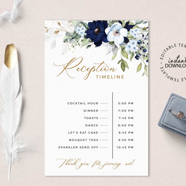 Reception Printable - Etsy