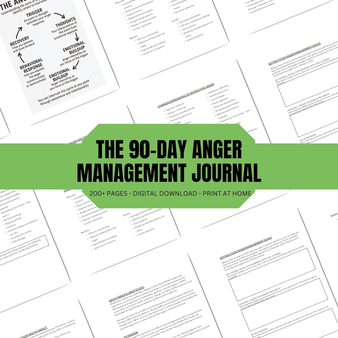 The 90-day Anger Management Journal: Transform Your Relationship With ...