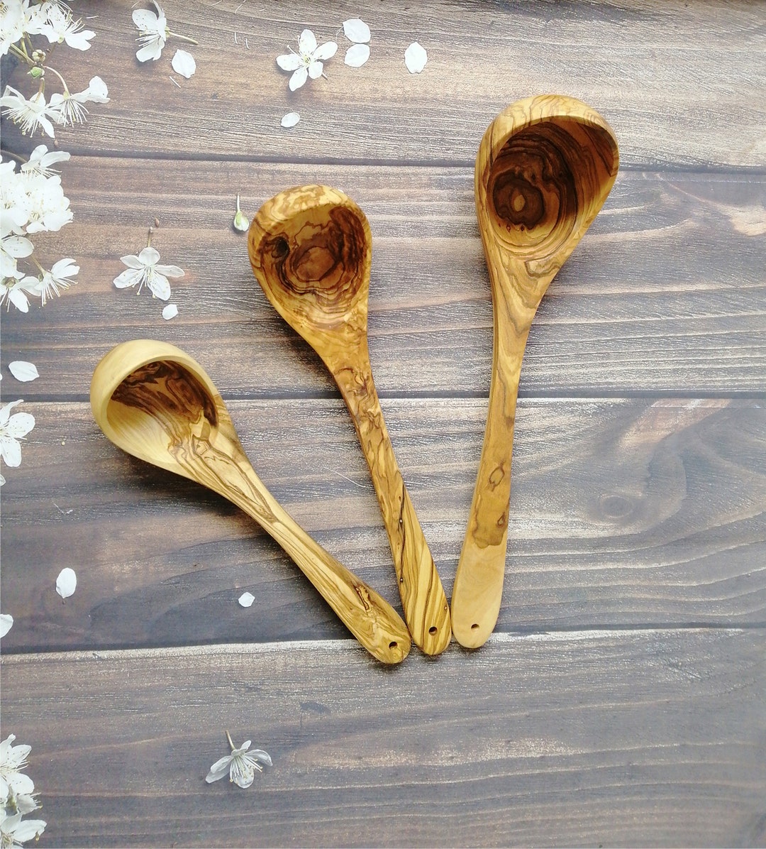 Wooden Ladle,wooden Sauna Dipper, Soup Olive Wood Ladle,kitchen Wooden ...