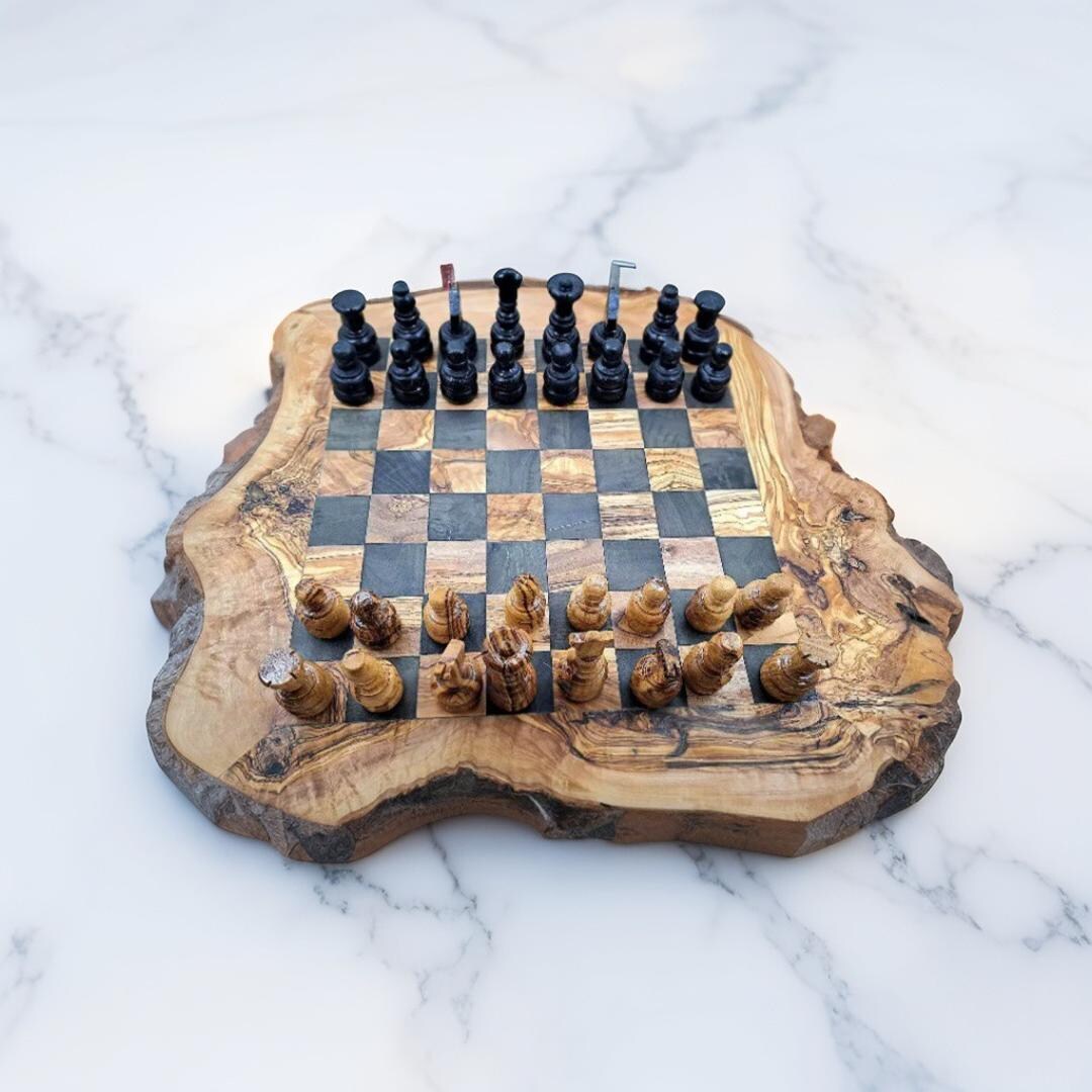 Chess Set Wood, Chess Wood, Gift Idea, XXL Chess Board Canada, Large ...